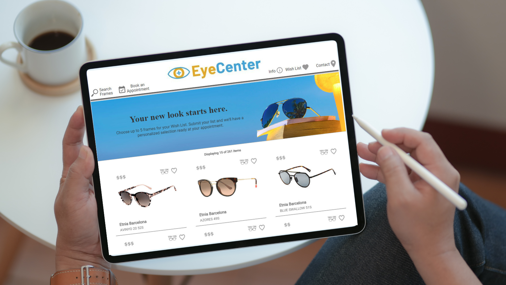 My Frame Gallery LIVE DEMO Online frame board for optical